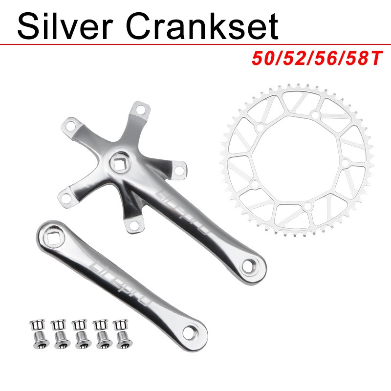 Litepro Folding Bicycle Crankset BMX 48/50/52/54/56/58 Tooth Crank ...