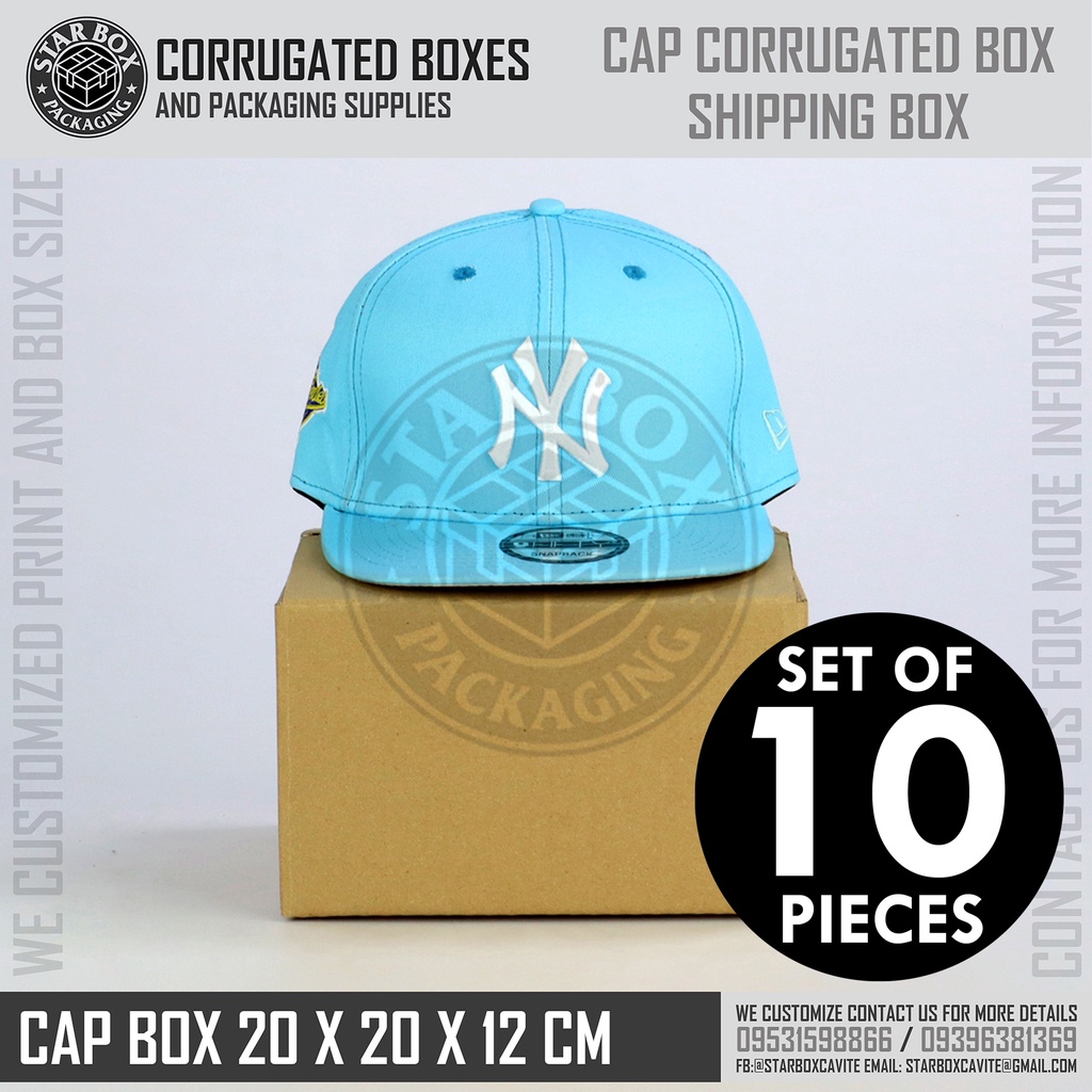 Box Only Box Only Box Only Corrugated Box Cap Box 20x20x12cm (Cap Not ...
