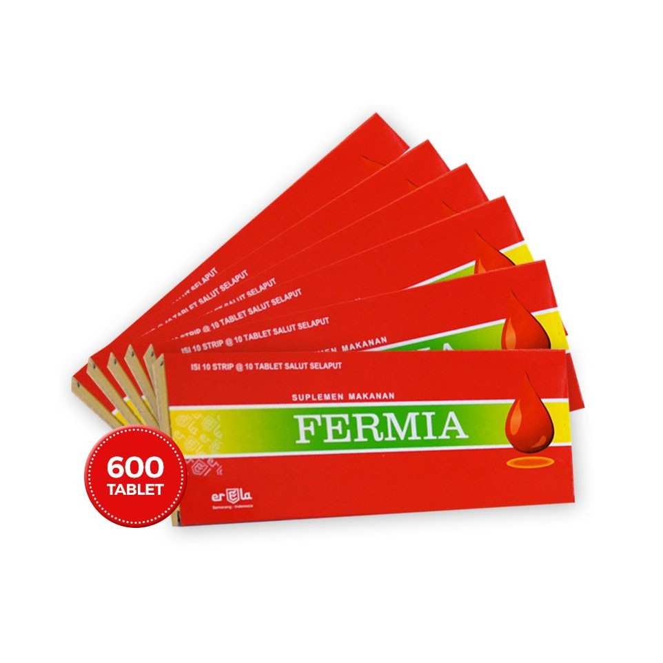Erela Fermia 100 Tablets Vitamin Supplement Blood Enhancer Anemia ...