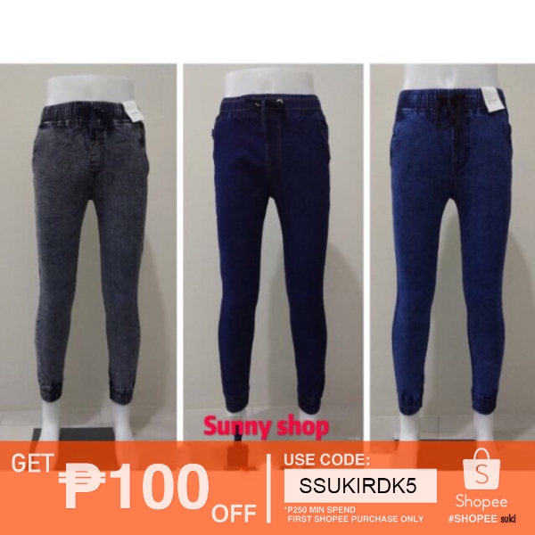 Lansite Jogger Pants Unisex Plain Maong For Men's Pants jeans | Shopee ...