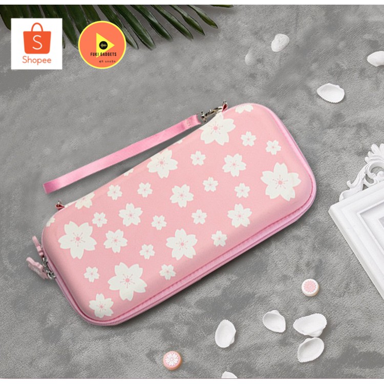 nintendo switch Bag Portable Cherry Blossom Pattern With Shoulder Strap ...