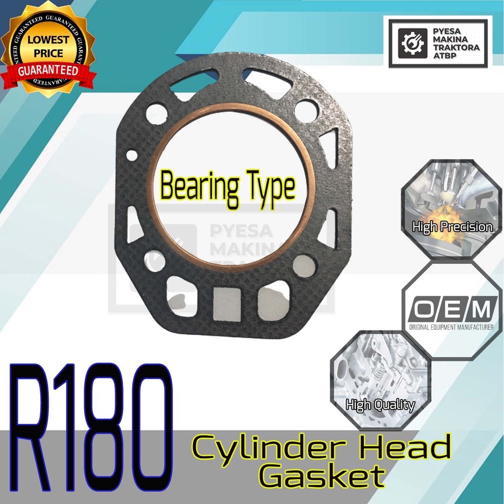 Cylinder Head Gasket Bearing Type for R180 Water-Cooled Diesel Engine ...