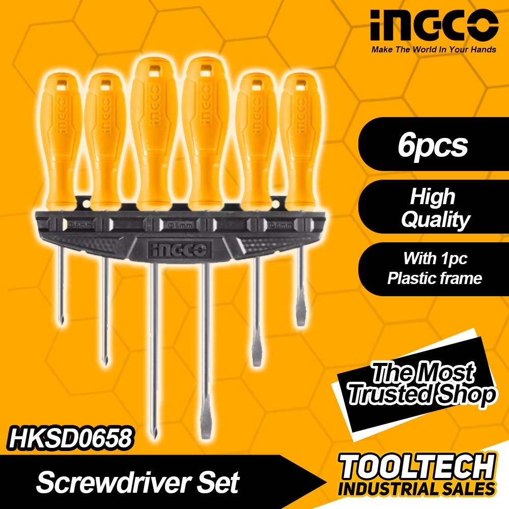 INGCO 6pcs Screwdriver Set *TOOLTECH* | Shopee Philippines