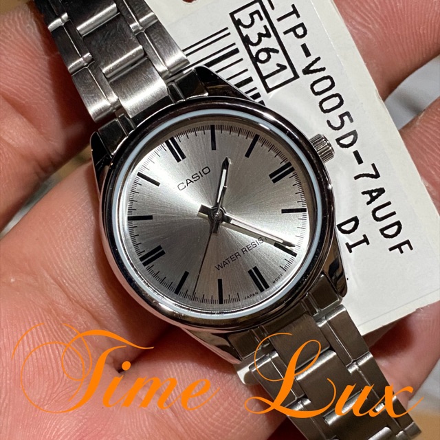 CASIO LTP V005D 7A LADIES SILVER | Shopee Philippines