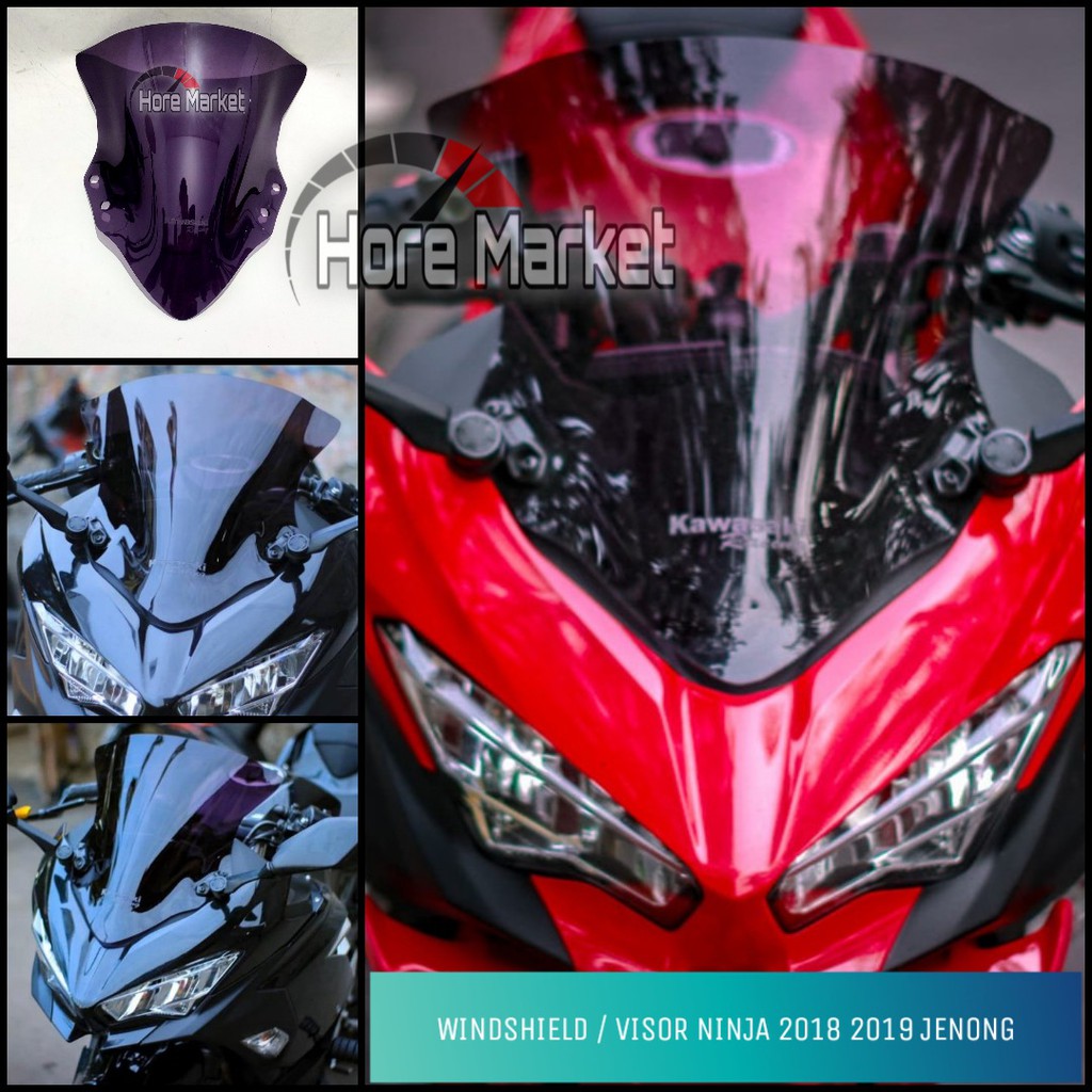 WINDSHIELD NINJA NEW FI 2018 2019 2020 2021 2022 VISOR ALL NEW NINJA ...