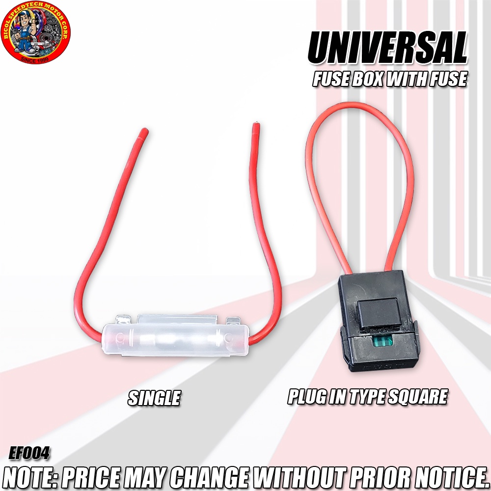 UNIVERSAL FUSE BOX WITH FUSE (EF004Y / EF004Z / EF004X) | Shopee ...