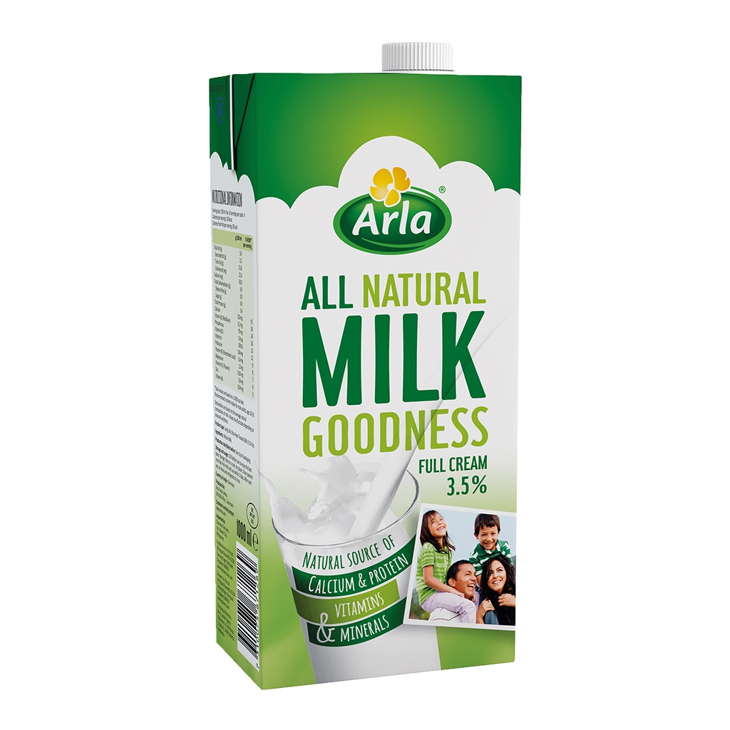 Arla Milk Goodness Full Cream Milk Arla Dano Full Cream Milk 1 Liter ...