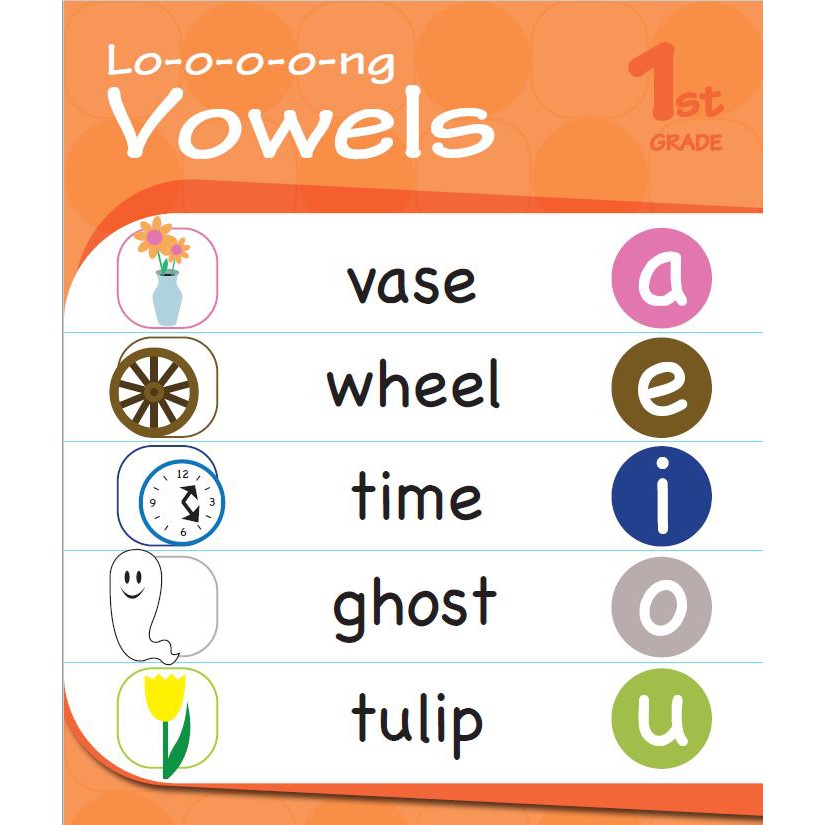 Grade 1 English Activity Workbook: Long Vowels (25 pages) | Shopee ...