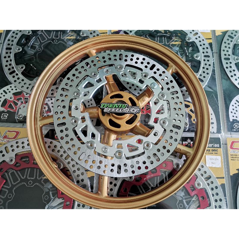 DELKEVIC- FRONT DISC PLATE / FRONT DISC FLOATING 320MM SUZUKI SATRIA FU ...