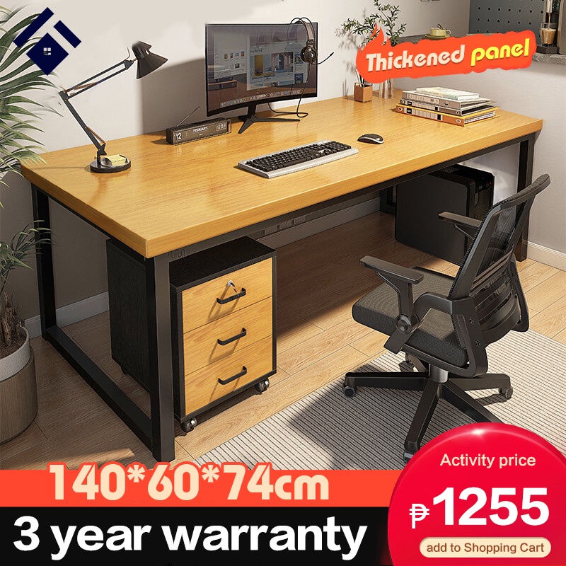 computer table Length 140cm study table for adult with drawer office ...