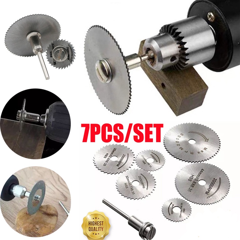 【COD】7pcs/set Portable Rotary Tool Circular Saw Blades HSS Rotary ...