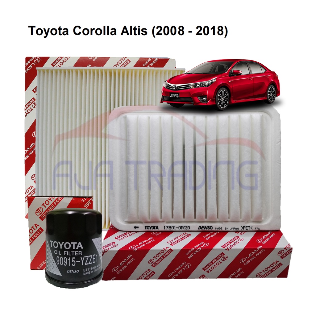 3in1 Combo Filters For Toyota Corolla Altis (2008 ~ 2018) | Shopee ...
