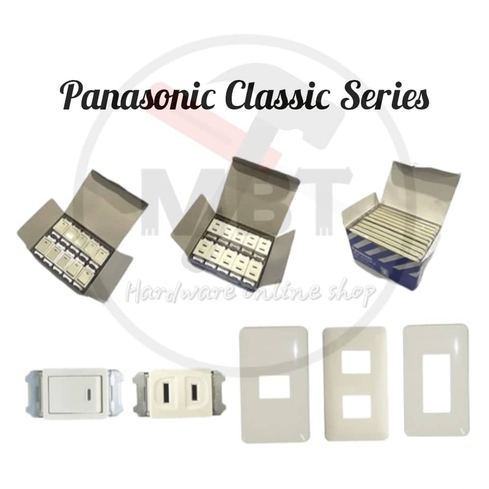 Panasonic Plate, Outlet and Switch Single Pole(Classic Series) | Shopee ...