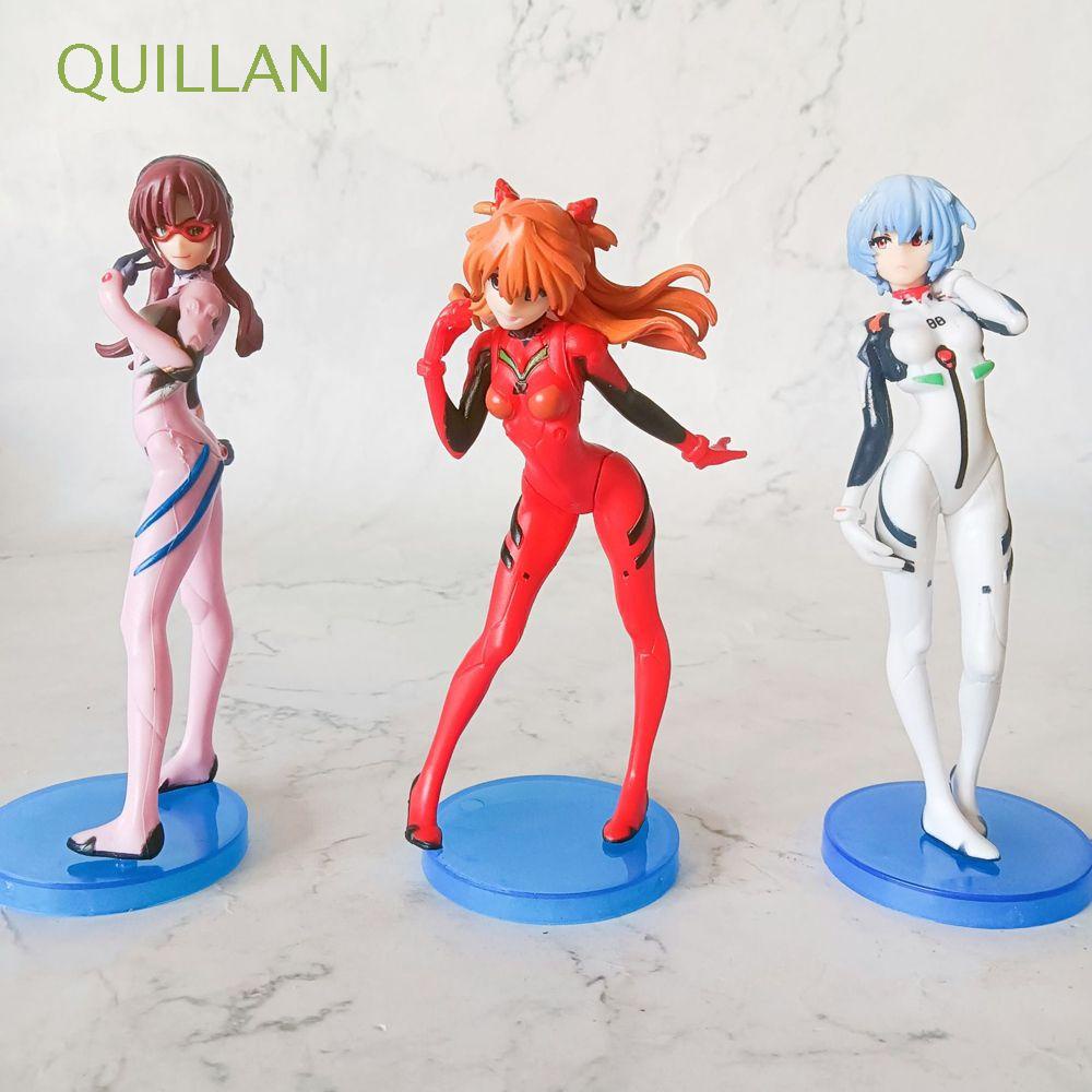 QUILLAN Birthday Gift Evangelion Action Figure Kids Toys EVA Asuka Figure Ayanami Rei Model Toys ...