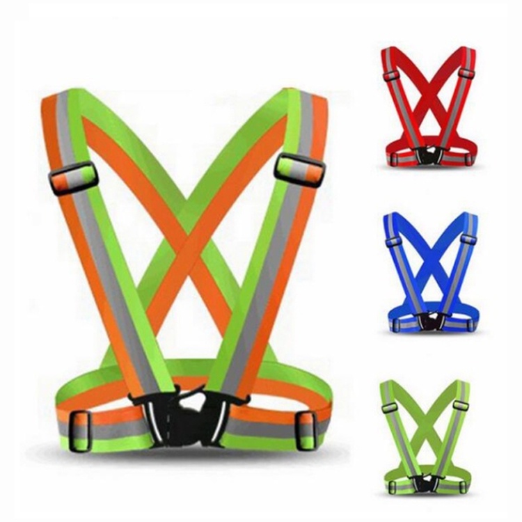 Elastic Adjustable Running Sport Safety High Visibility Glow Vest ...