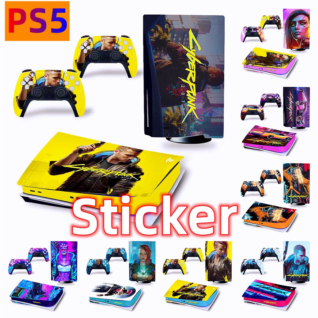 PS5 Optical Drive Pain Sticker/PS5 Digital Version Color Sticker skin ...