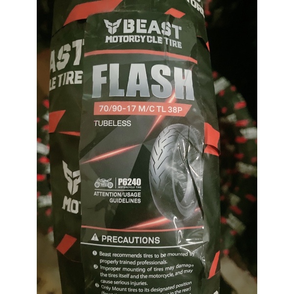 BEAST FLASH (P6240)TUBELESS TIRE 14-17" (INCHES)Skid tiresORIGINAL ...