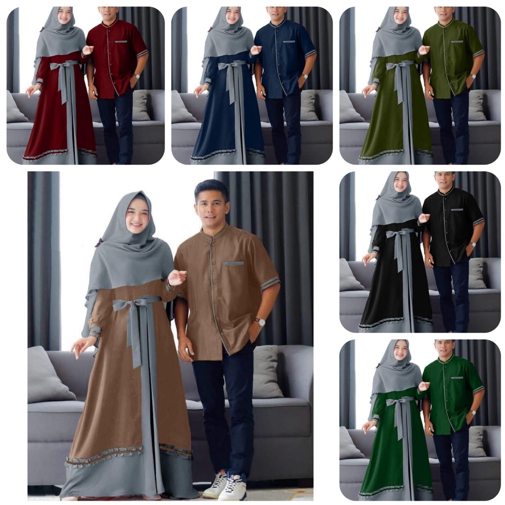 CP RAFA GAMIS SYARI COUPLE SET MUSLIM COUPLE CLOTHES MUSLIM DRESS 6 ...
