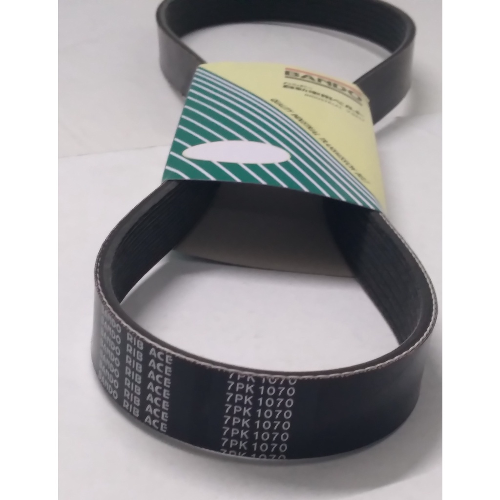 Rib Ace Belt 7PK 1070 Alt. AC, PS. Belt for Isuzu MU-X & DMAX 2014 - Present 4JK1 TC engine 2.5 ...