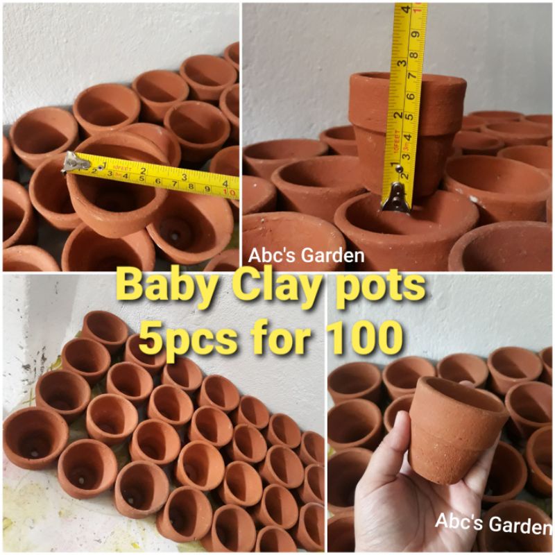 Baby Clay pots (5pcs for 120) | Shopee Philippines