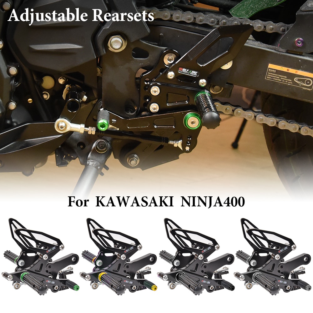 Ultrasupplier Ninja 400 Accessories Motorcycle Adjustable Rear Set ...
