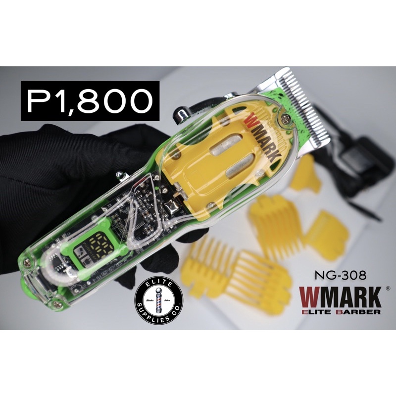 Wmark Ng 408 Transparent Cordless Hair Clipper Elite Barber & Salon ...