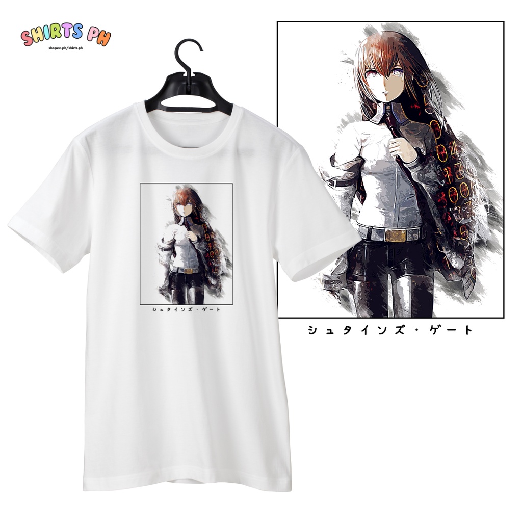 Steins Gate Kurisu Makise Anime Tshirt Shirts Ph Shopee Philippines