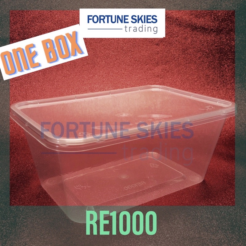ONE BOX (300 pc) Fas Pack RE1000 Microwavable Container | Shopee ...