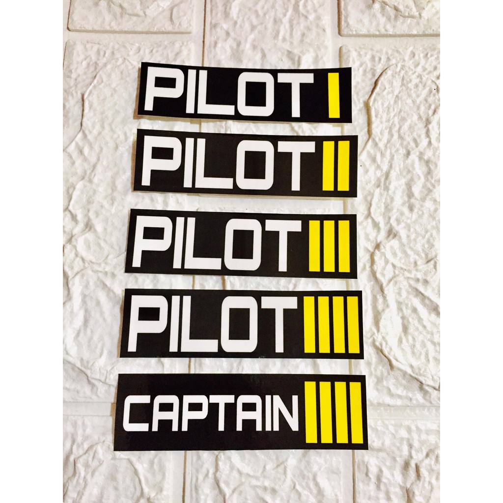 Pilot car laminated sticker | Shopee Philippines