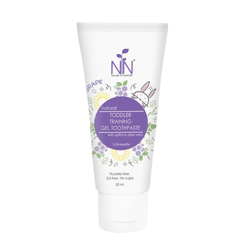Nature to Nurture Toddler Training Gel Toothpaste Grape 50mL | Shopee ...