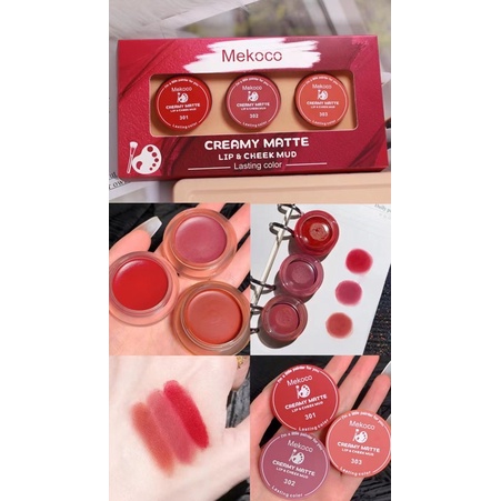 J&r 2022 NEW korea Beauty 2in1 Lip&Cheek Matte Lip Cream Velvet Matte ...