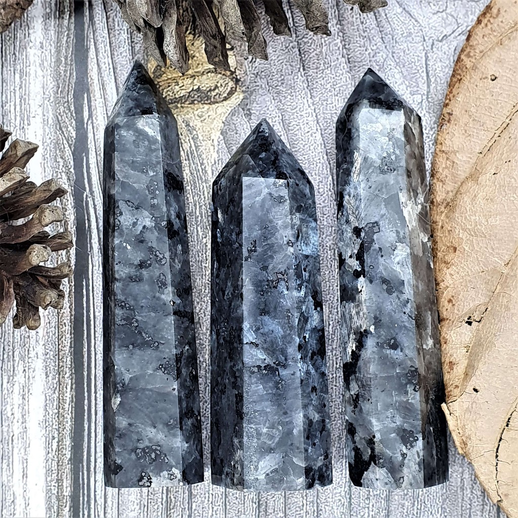 Larvikite Tower (Discernment, Clarity, Protection) Obelisk Authentic ...