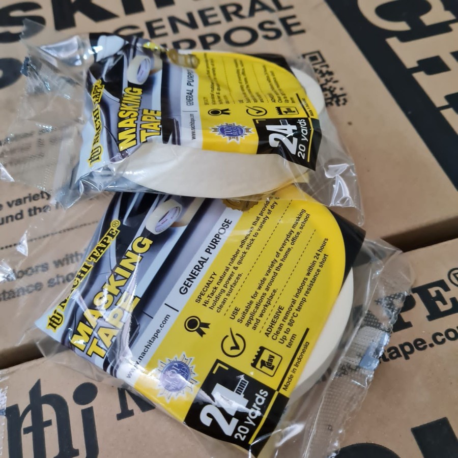 Masking Tape / Nachi Paper Duct Tape 24mm / 1 inch | Shopee Philippines