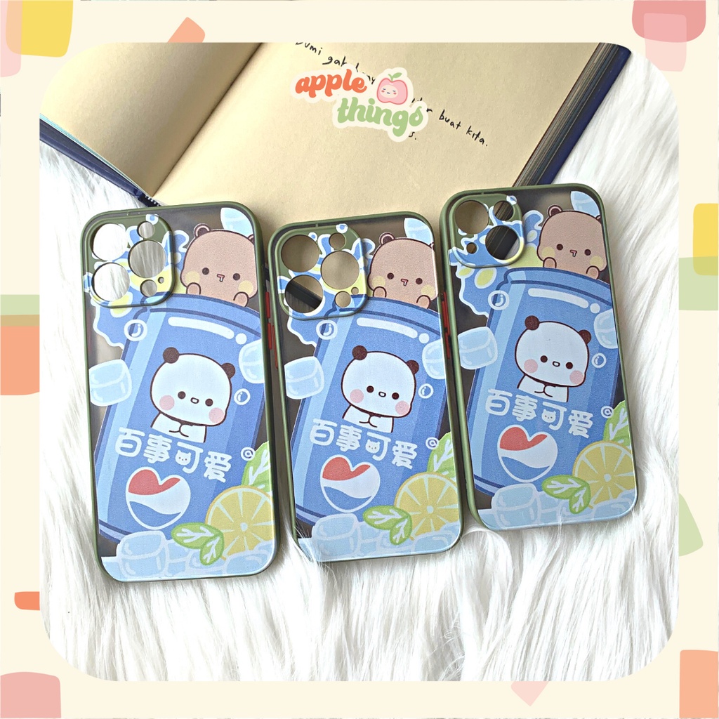 Cute PANDA PEPSI DRINK SERIES KOREA CASE for iPhone 11 12 13 PRO MAX ...