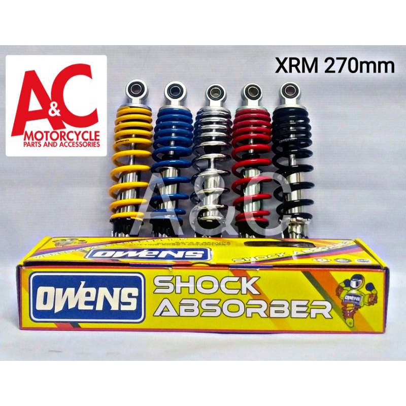 XRM 110/125 Owens Shock Absorber 270mm (Pair) | Shopee Philippines