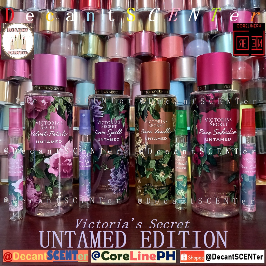 Untamed Bare Vanilla/Love Spell/Velvet Petals/ Pure Seduction- VS Mist ...