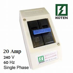 Koten Circuit Breaker KSB 2-pole, 20A | Shopee Philippines