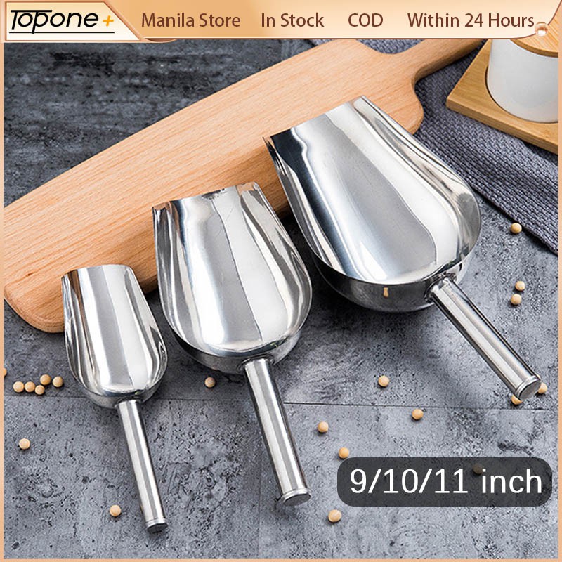 9/10/11 Inch Ice Scooper Aluminum Alloy Shovel Food Buffet Flour Candy ...