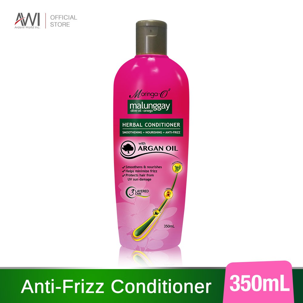Moringa-O2 Herbal Frizz Conditioner with Argan Oil 350mL | Shopee ...