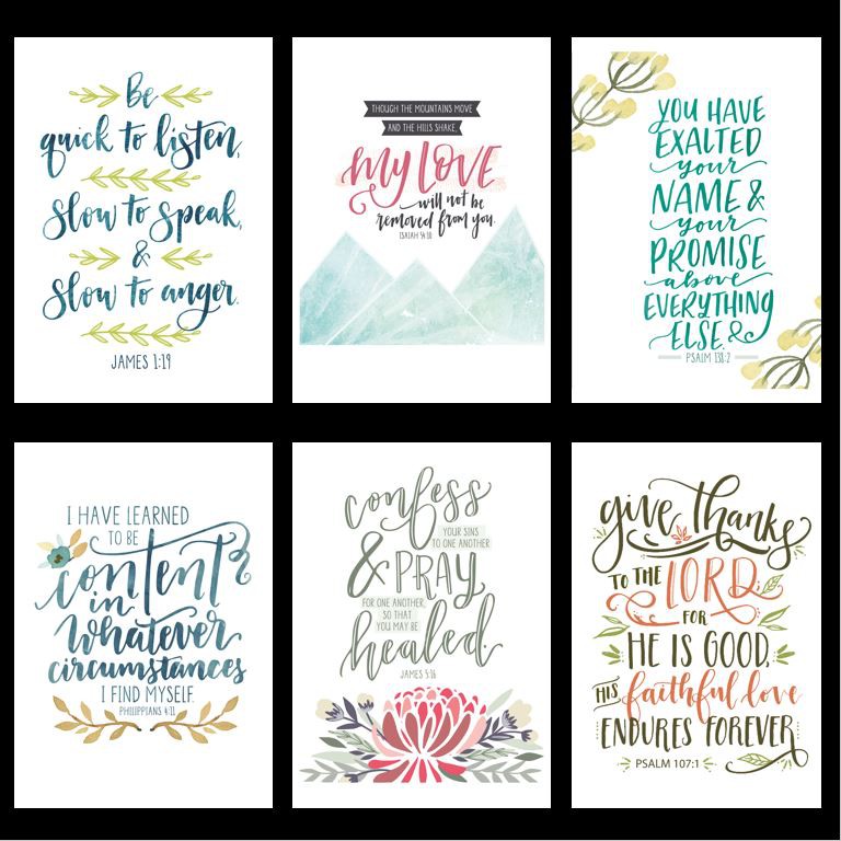Batch 4 Home Decor Wall Decor Positive Quotes Bible Verse Poster A4 No ...