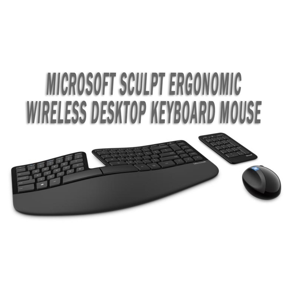 MICROSOFT WIRELESS USB SCULPT ERGONOMIC BLUETRACK COMBO DESKTOP ...