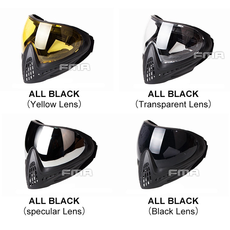 FMA Full Face Mask/Single Layer Eye Goggles For Cycling/Activity ...