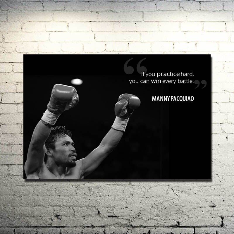 Wall Art Pictur Manny Pacquiao Canvas Posters Home Decoration Super ...