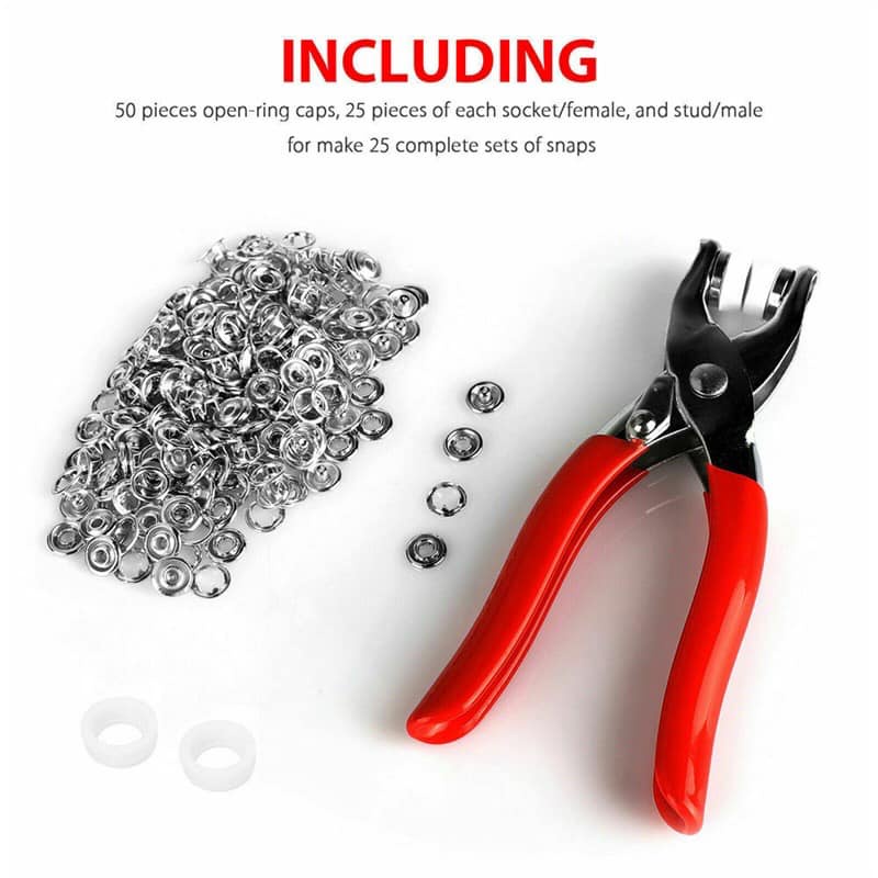 DIY Craft Supplies Buttons For Clothing Plier Tool Metal Snap Button ...