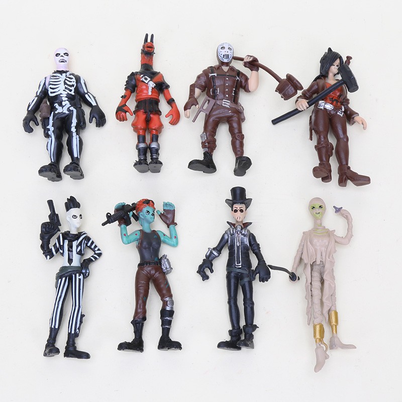 8pcs/set 8cm Hot Game Fortnight Battle Heroes Soldier Constructor ...