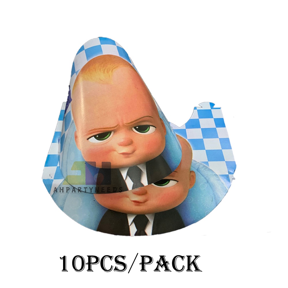 Boss Baby Theme Birthday Decoration Balloon Backdrops Kid's Happy Party ...