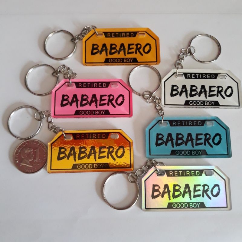 MINI PLATE ACRYLIC KEYCHAIN in RETIRED BABAERO DESIGN | Shopee Philippines