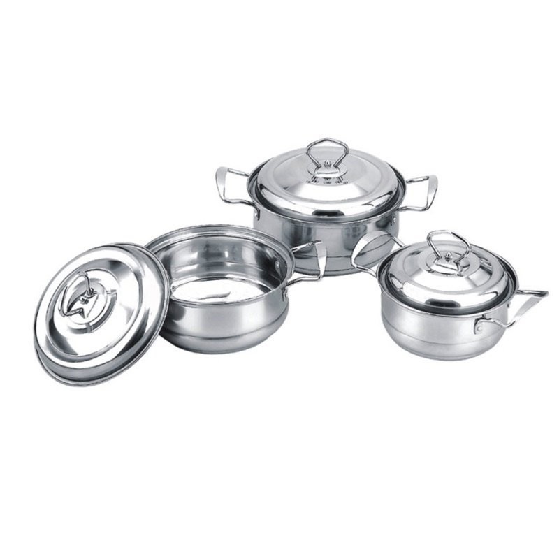 Quality 6-piece Stainless Steel Cooking Pot Set | Shopee Philippines