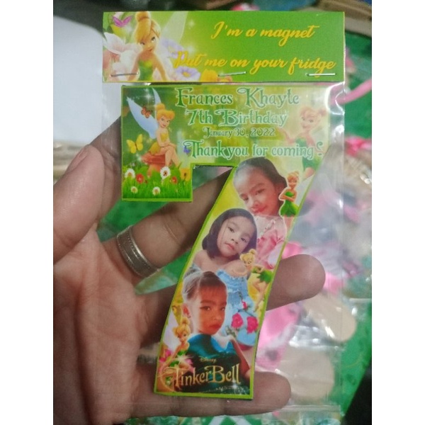 number 7 ref magnet souvenir Tinkerbell design | Shopee Philippines