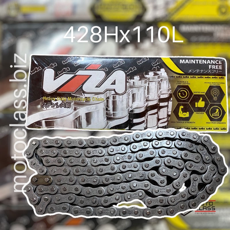 VIZA CHAIN 428Hx110L heavy duty (4686) | Shopee Philippines